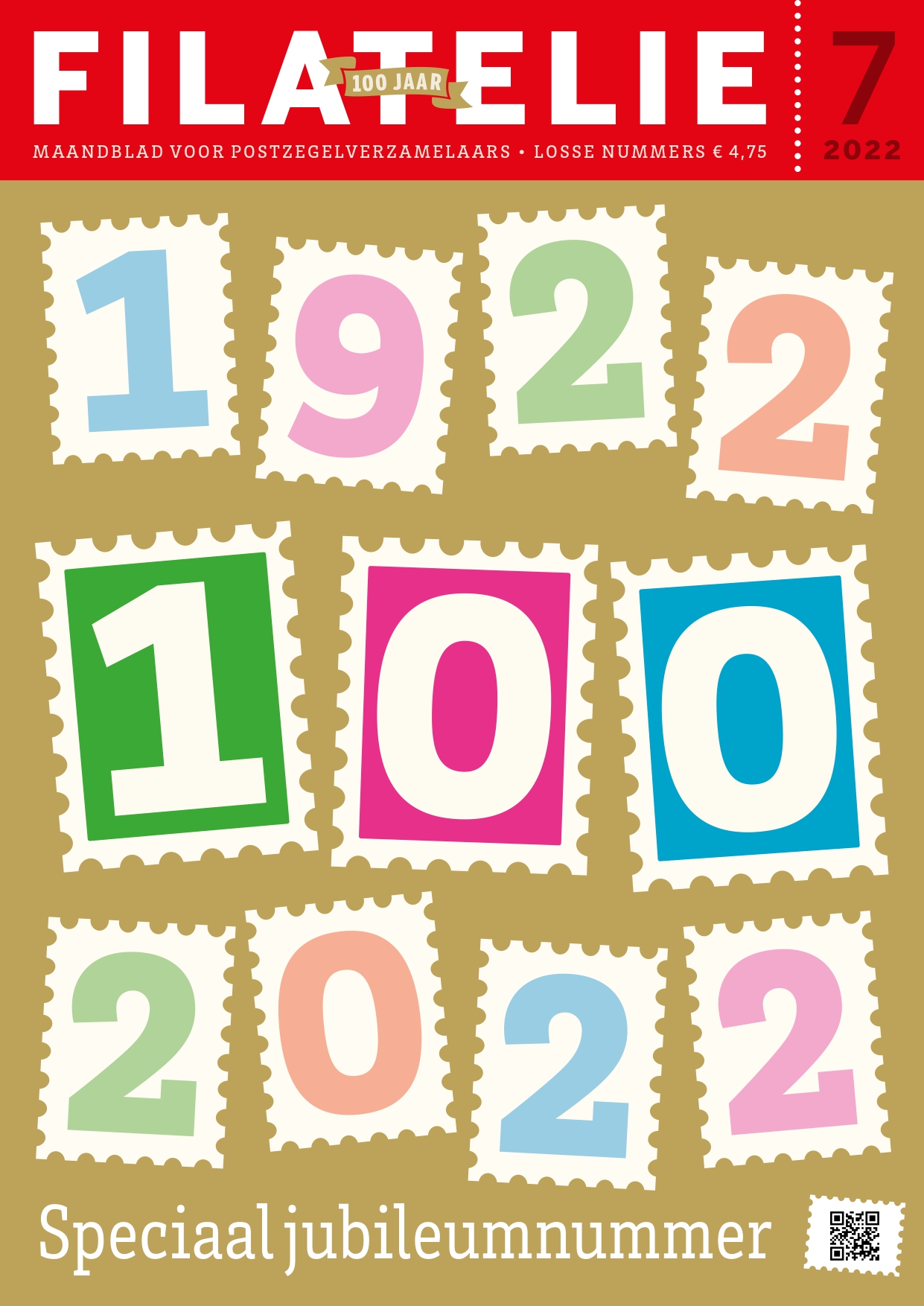 Maandblad Filatelie viert 100-jarig bestaan met speciaal nummer én ...